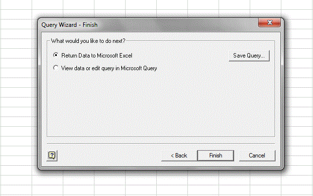 Data Extraction Using ODBC - FAQ