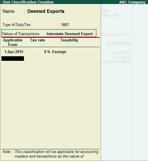 Recording Interstate Transactions Against Declaration Forms