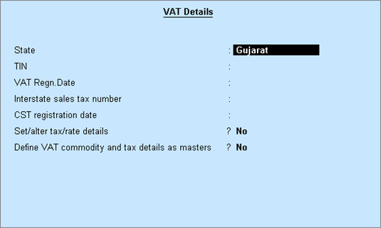 Enabling VAT Gujarat 