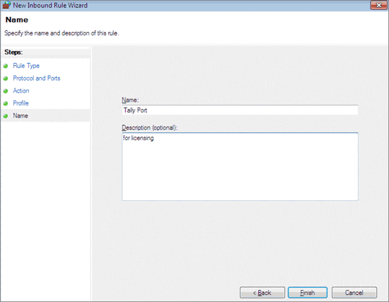 Adding Port to Exception list of Windows 7 Firewall