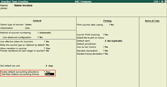 Defining Service Tax in Voucher Type