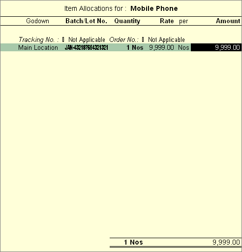 Identifying Unsold Goods using Batch-wise Details