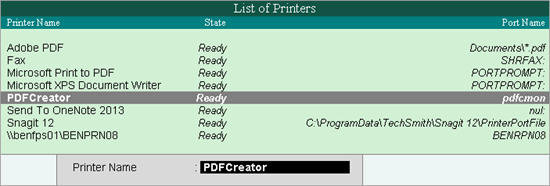 Exporting a voucher or report recorded in a regional language