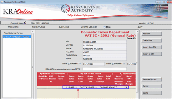 Creating E- VAT Return using KRA Online Taxpayer Software (Kenya)