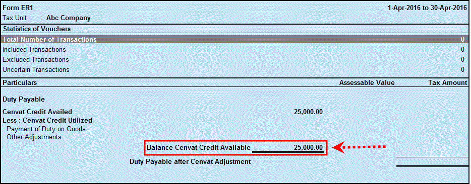 How to account CENVAT Credit opening Balance in books of accounts From ...