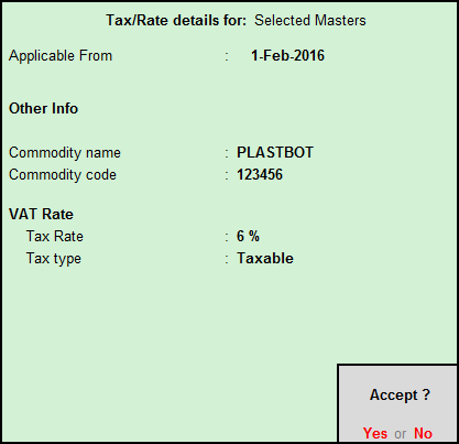 How to move item level VAT configurations to group level from tax rate ...