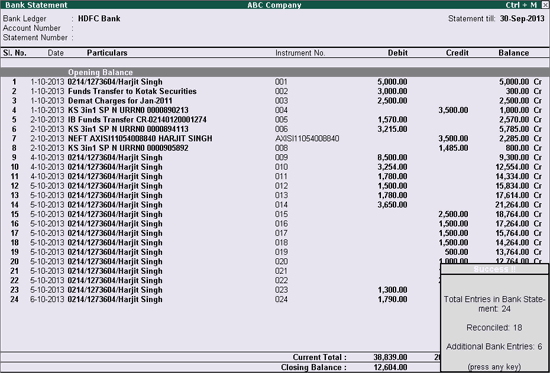 How To Import Bank Statement In Tally Prime Tally ERP9