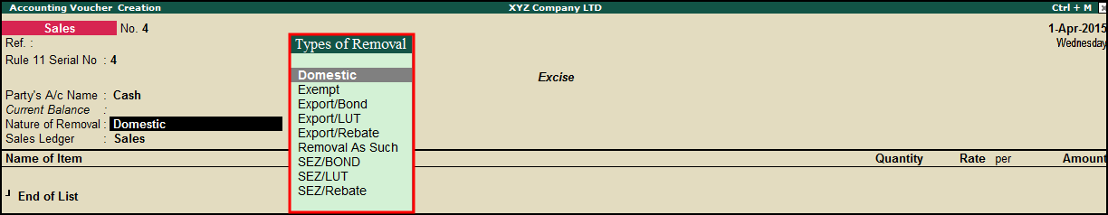 Changing Nature Of Removal While Passing Transactions