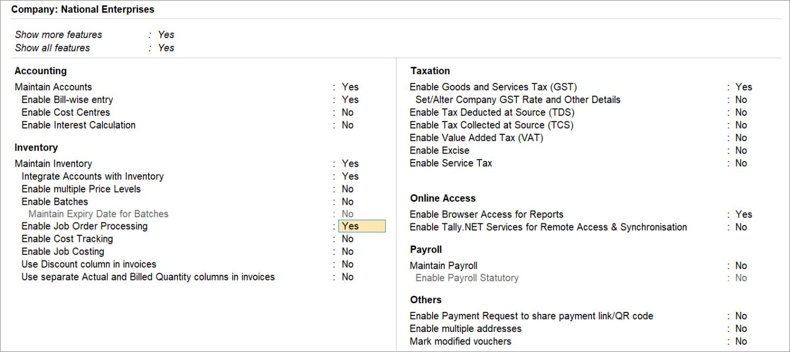 How to Set Up TallyPrime for Job Work Orders | TallyHelp