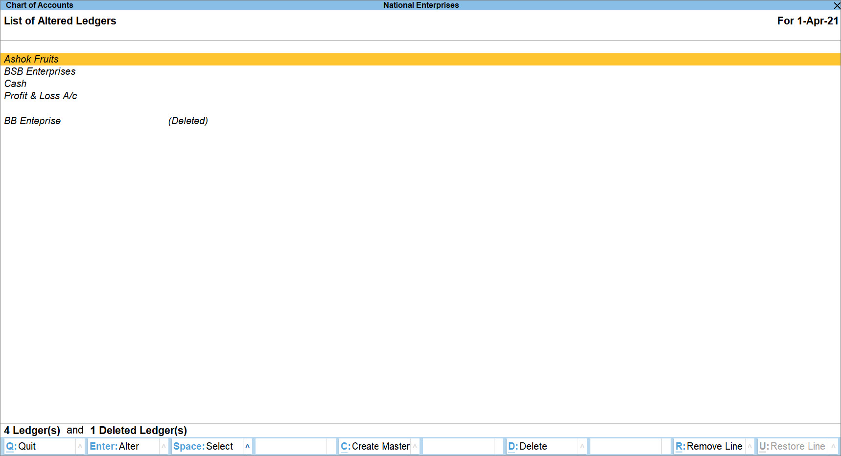 How To Use Chart Of Accounts In TallyPrime TallyHelp