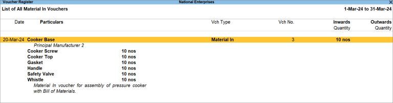 How to Record Job Work In Orders in TallyPrime - Job Worker | TallyHelp