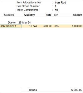 How to Record Job Work Out Orders in TallyPrime - Principal ...