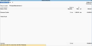 How to Record Job Work In Orders in TallyPrime - Job Worker | TallyHelp
