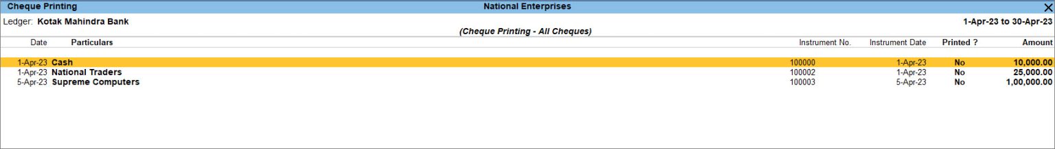 How to Print Cheques from TallyPrime | TallyHelp