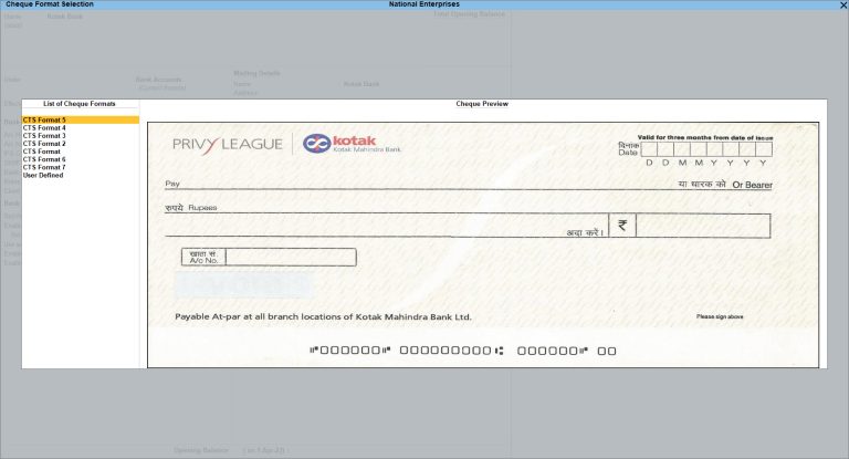 How to Make Cheque Payments and Print Cheques in TallyPrime | TallyHelp