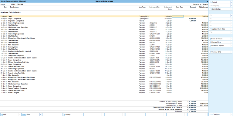 How to Manually Reconcile Transactions by Entering Bank Date in ...