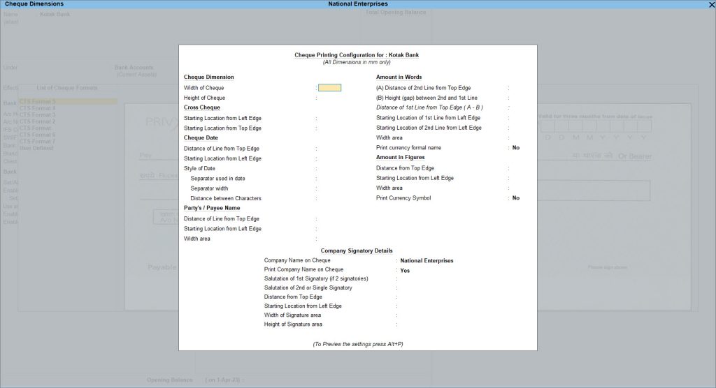 How to Make Cheque Payments and Print Cheques in TallyPrime | TallyHelp