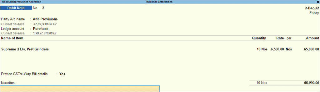 How to Record Debit Note for Purchase Returns and Increase in Purchase ...