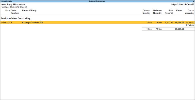 How to Record Purchase Order and Receipt Note in TallyPrime | TallyHelp