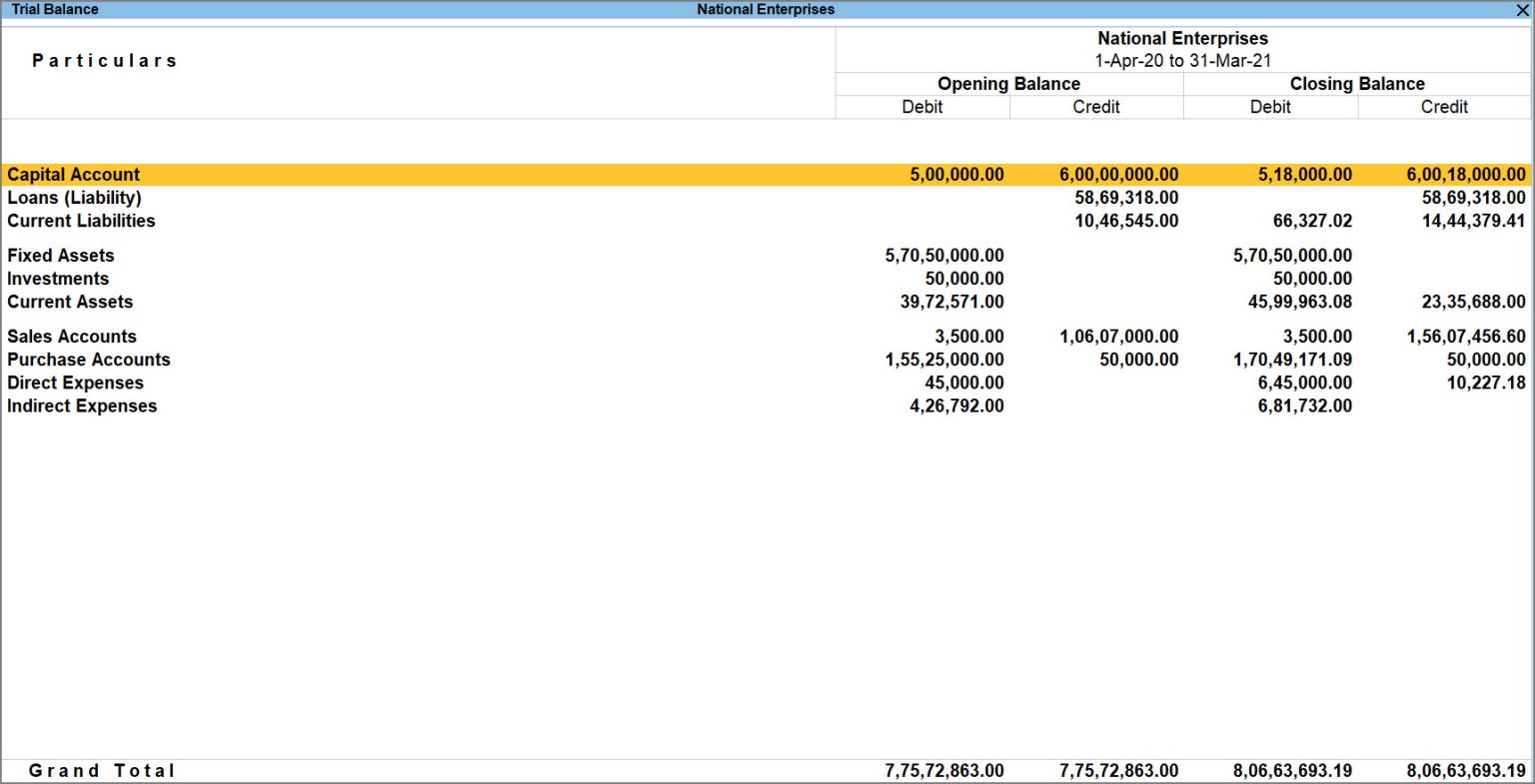 How to View Trial Balance in TallyPrime | TallyHelp