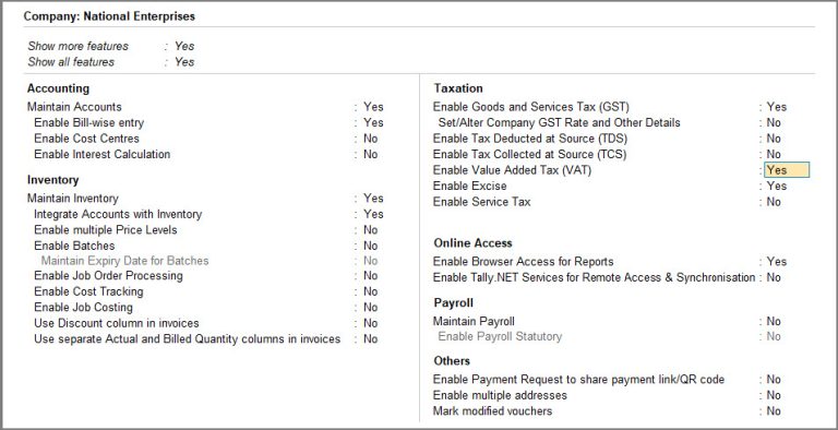 How to Enable VAT in TallyPrime | TallyHelp