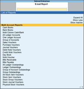 How to E-mail in TallyPrime | TallyHelp
