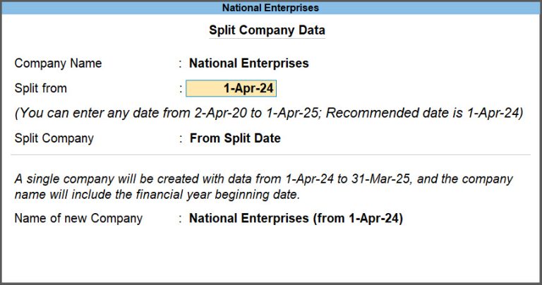 How to Split Company Data in TallyPrime | TallyHelp How to Split Company Data in TallyPrime | TallyHelp