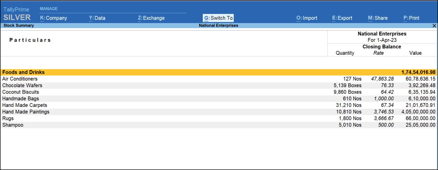 How to Track Your Inventory (Stock Summary) | TallyHelp