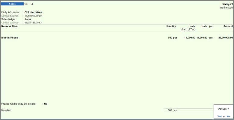 How to Work with Sales Register in TallyPrime | TallyHelp