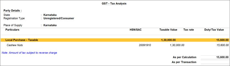 How to Record Purchases Under GST Reverse Charge Mechanism in ...