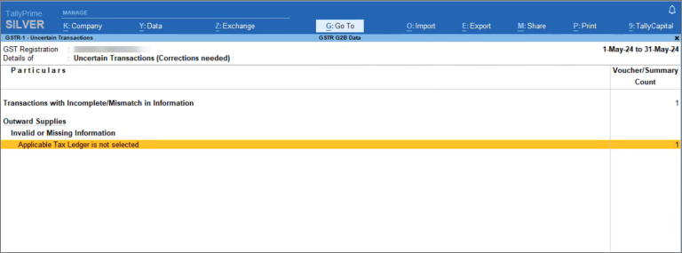 GSTR-1/GSTR-3B Conflicts, Exceptions & Resolutions | TallyHelp