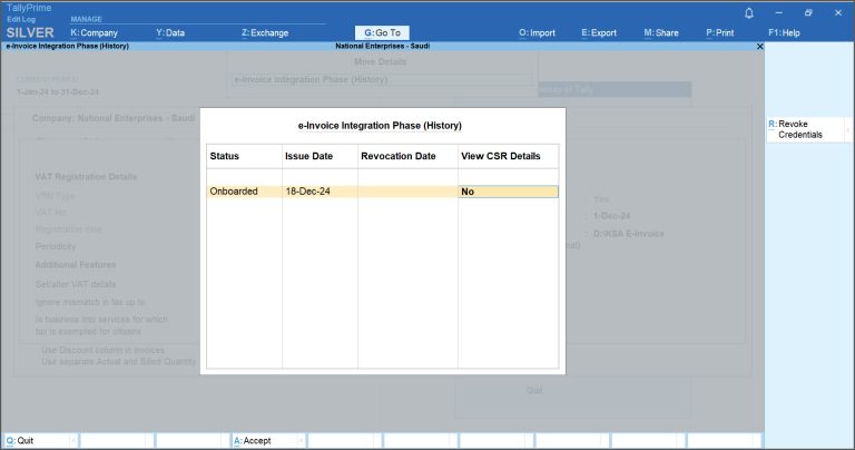 How to Generate e-Invoice Online Using TallyPrime (KSA e-Invoice ...