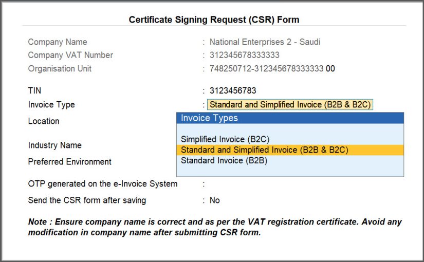 How to Generate e-Invoice Online Using TallyPrime (KSA e-Invoice ...