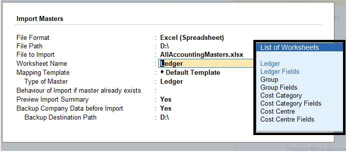 TDL Capabilities on Import of Data from Excel | TallyHelp