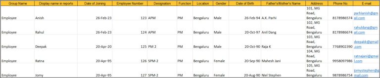 Download Sample Excel Files with Data for Import | TallyHelp