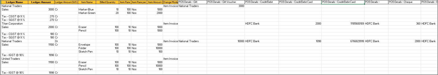 Download Sample Excel Files with Data for Import | TallyHelp