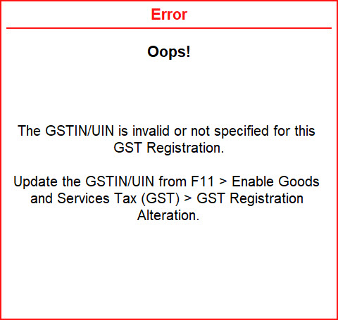 GST - Errors & Resolutions | TallyHelp