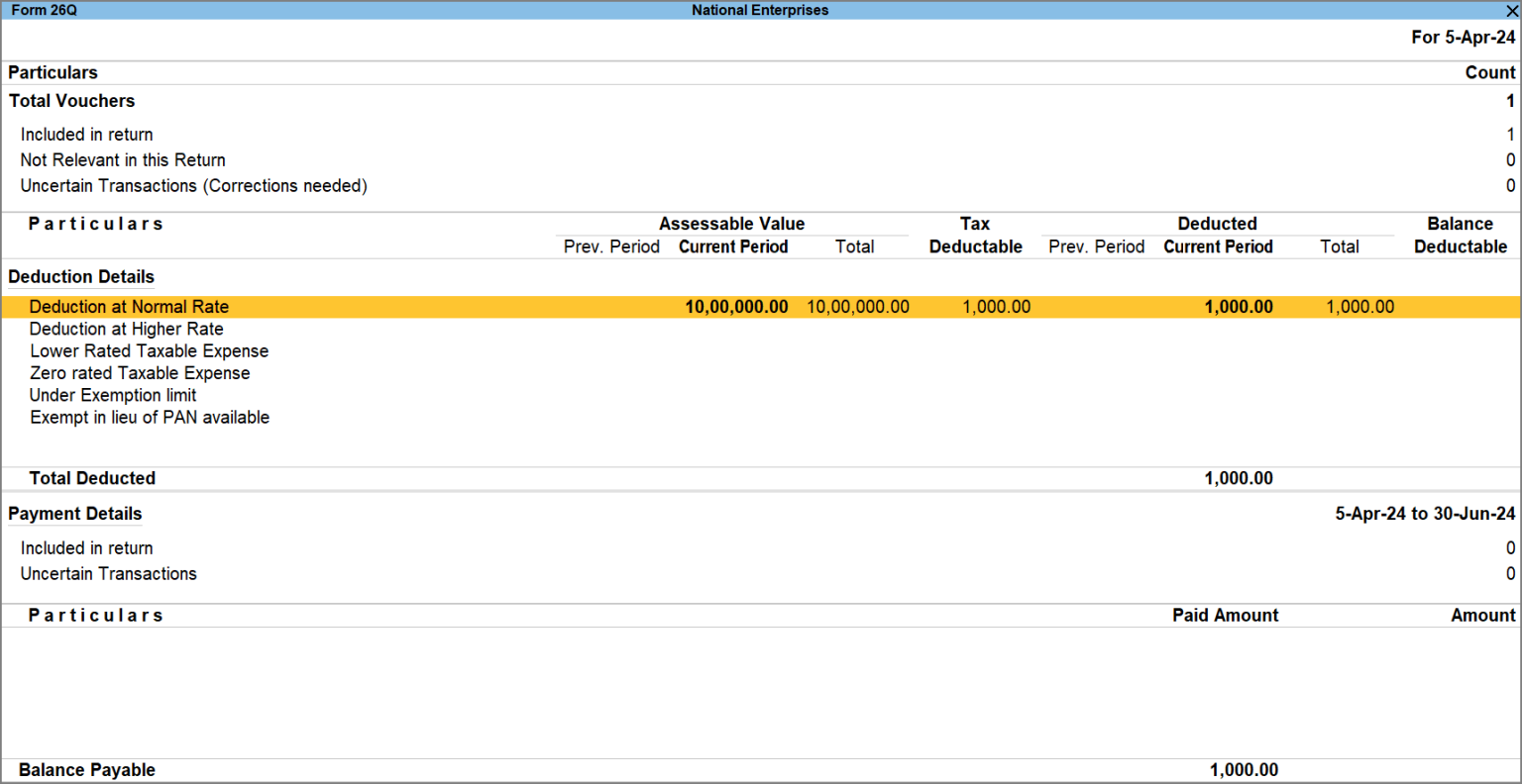 How to Record TDS on Purchase of Goods Under Section 194Q in TallyPrime ...