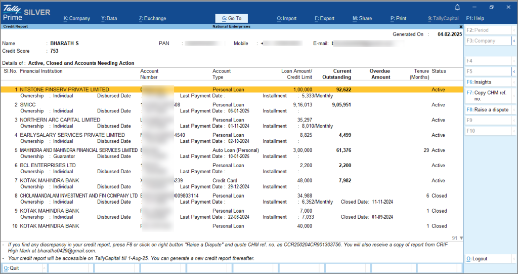 How to Apply for a Business Loan in TallyCapital Plug-In | TallyHelp
