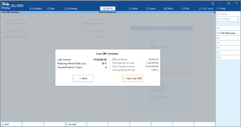 How to Apply for a Business Loan in TallyCapital Plug-In | TallyHelp