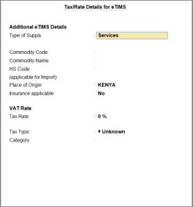 How to Use the eTIMS Solution in TallyPrime Edit Log | TallyHelp