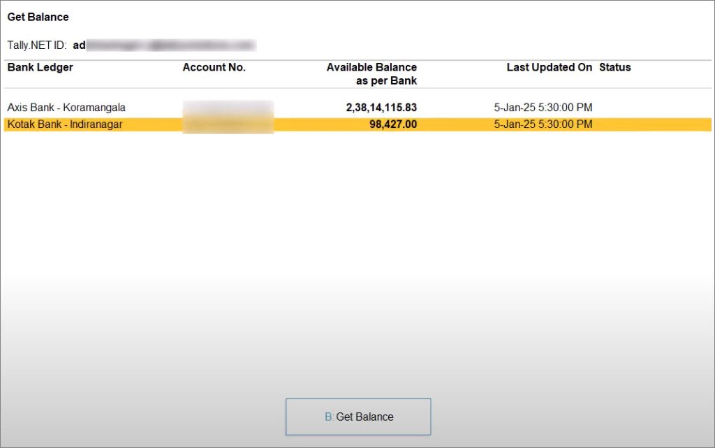 How to Get Bank Balance Using Connected Banking in TallyPrime | TallyHelp