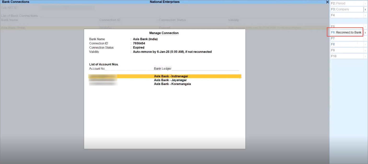 How to Establish Connection with Axis Bank Accounts from TallyPrime ...