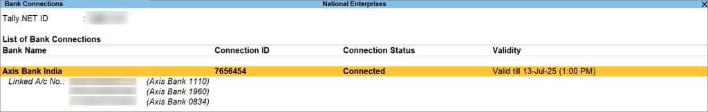 Connected Banking in TallyPrime | TallyHelp