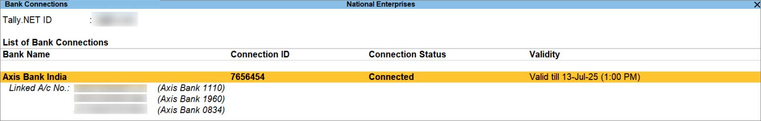 How to Connect and Disconnect Bank Accounts from TallyPrime | TallyHelp