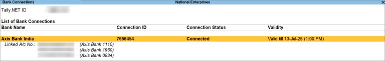 Connected Banking in TallyPrime | TallyHelp