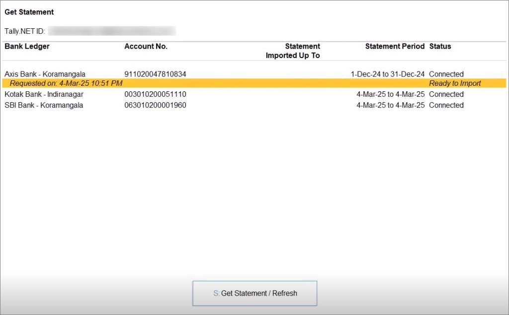 Connected Banking in TallyPrime | TallyHelp