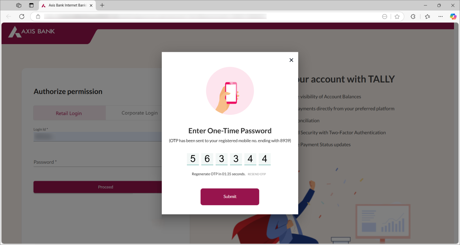 How to Establish Connection with Axis Bank Accounts from TallyPrime | TallyHelp