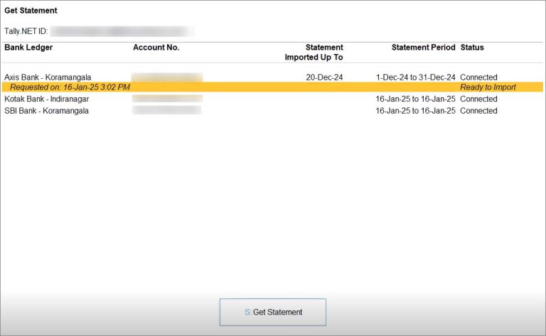 How to Use Connected Banking in TallyPrime | TallyHelp