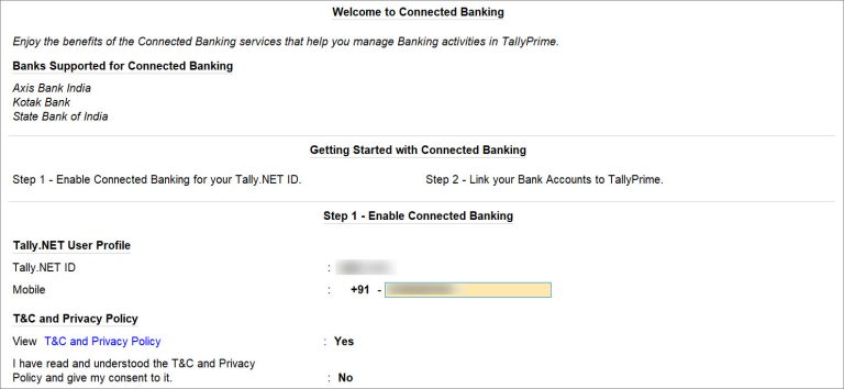 How to Set Up Connected Banking in TallyPrime 6.0 | Tally FAQ, News, Announcements & Blog